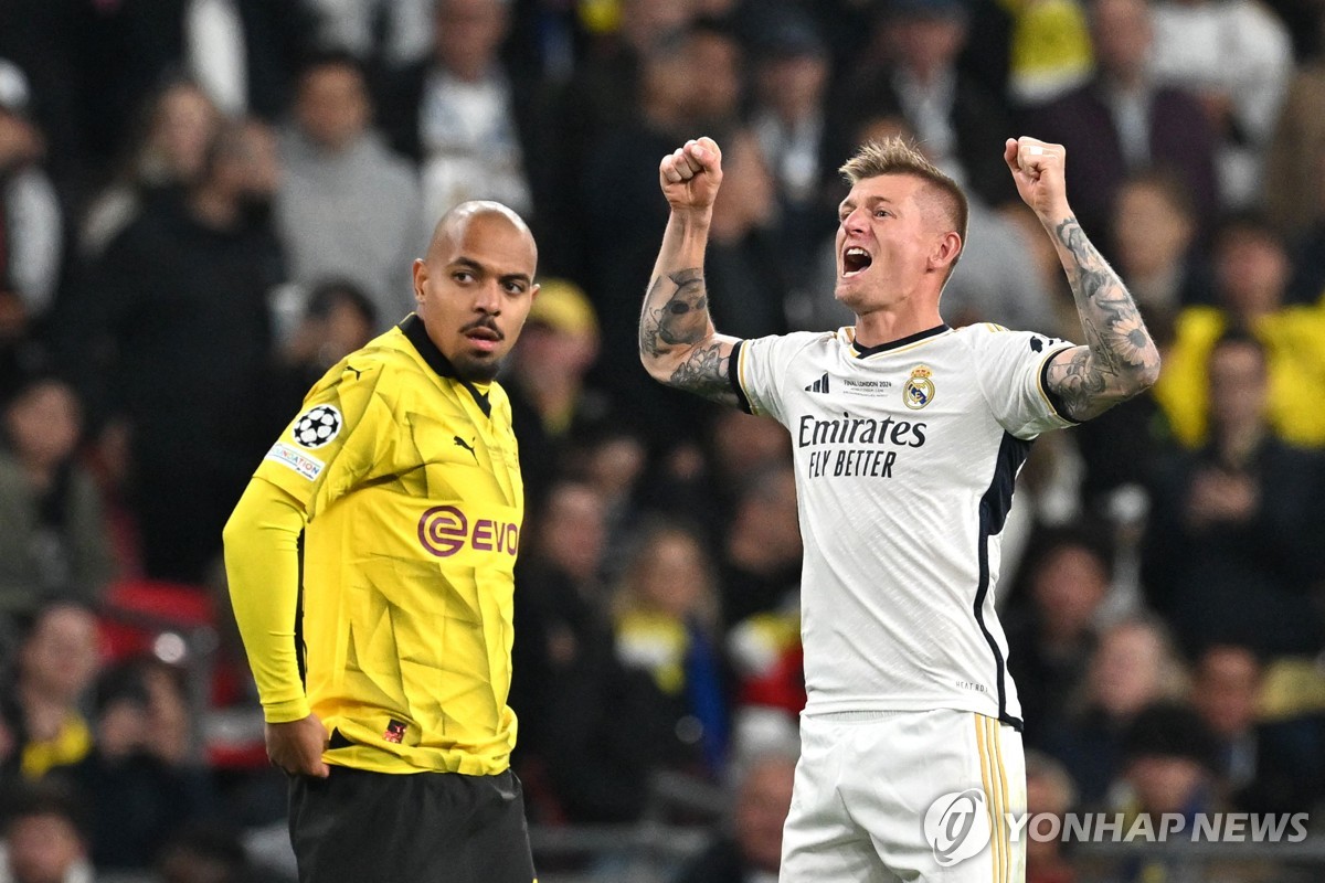 포모스 레알 마드리드, 웸블리에서 도르트문트 2-0으로 꺾고 UCL 15번째 우승
